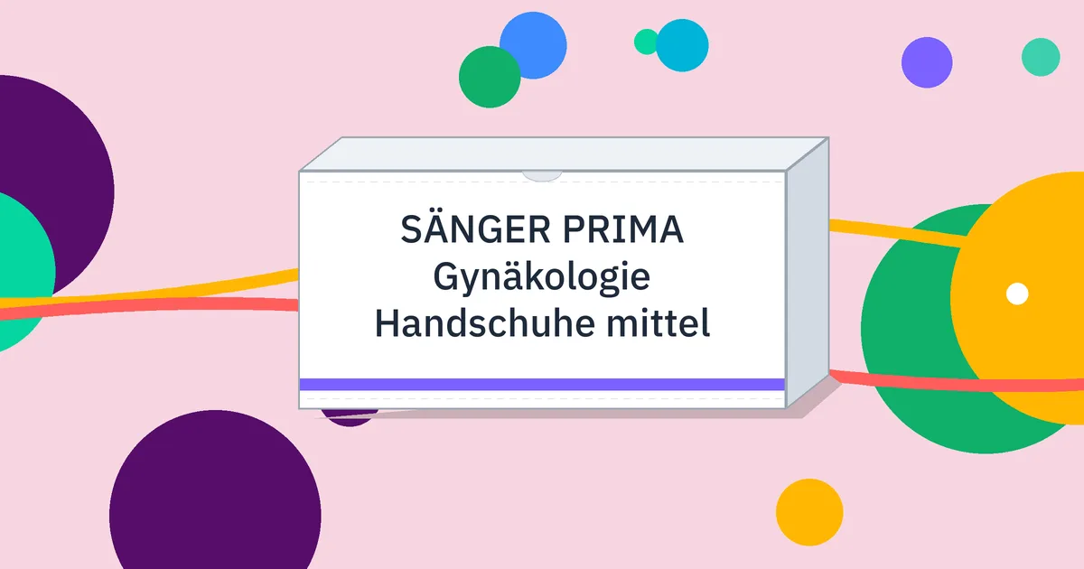 Symbolbild: Packung mit der Aufschrift SÄNGER PRIMA Gynäkologie Handschuhe mittel (PZN 01306712) – Verfügbarkeit und Bezug in Apotheken in Frankfurt am Main