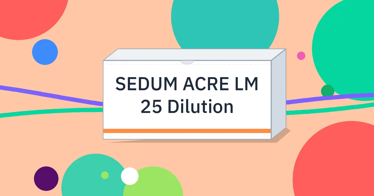 Symbolbild: Packung mit der Aufschrift SEDUM ACRE LM 25 Dilution (PZN 13692324) – Verfügbarkeit und Bezug in Apotheken in Frankfurt am Main