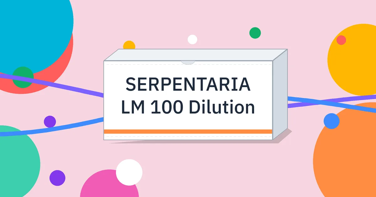 Symbolbild: Packung mit der Aufschrift SERPENTARIA LM 100 Dilution (PZN 13676822) – Verfügbarkeit und Bezug in Apotheken in Frankfurt am Main