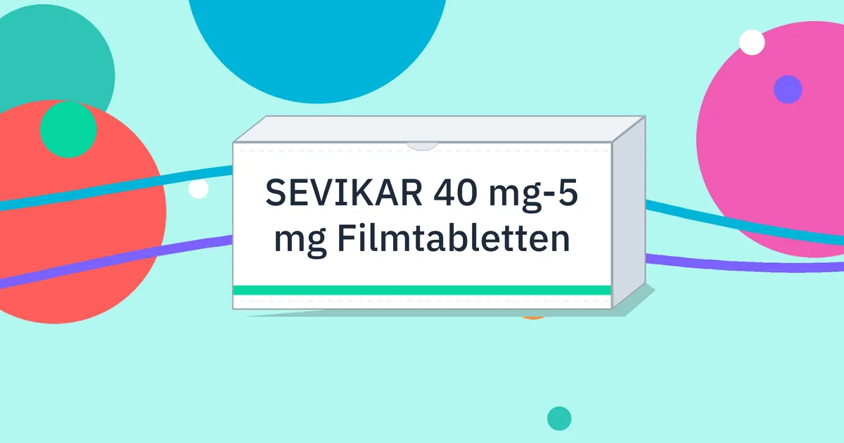 Symbolbild: Packung mit der Aufschrift SEVIKAR 40 mg-5 mg Filmtabletten (PZN 12670131) – Verfügbarkeit und Bezug in Apotheken in Frankfurt am Main