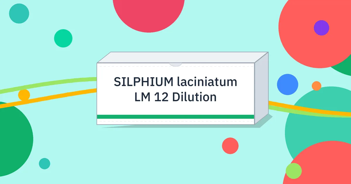 Symbolbild: Packung mit der Aufschrift SILPHIUM laciniatum LM 12 Dilution (PZN 13679051) – Verfügbarkeit und Bezug in Apotheken in Frankfurt am Main