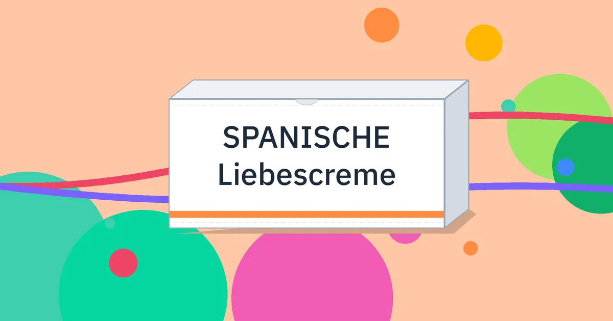 Symbolbild: Packung mit der Aufschrift SPANISCHE Liebescreme (PZN 13170235) – Verfügbarkeit und Bezug in Apotheken in Frankfurt am Main
