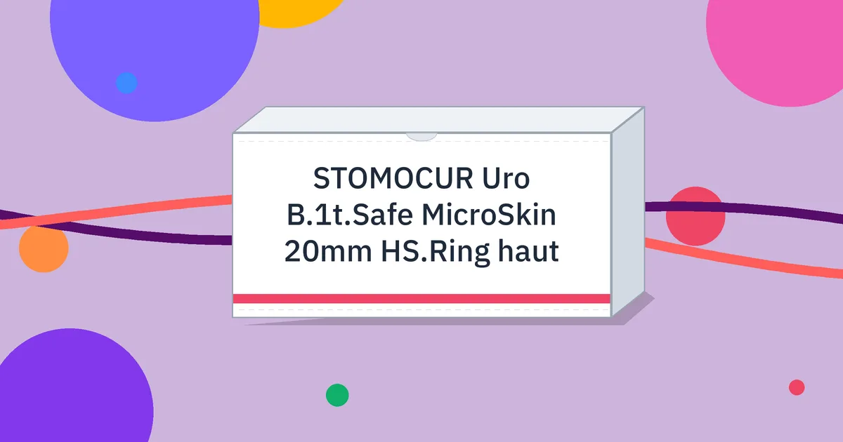 Symbolbild: Packung mit der Aufschrift STOMOCUR Uro B.1t.Safe MicroSkin 20mm HS.Ring haut (PZN 13866698) – Verfügbarkeit und Bezug in Apotheken in Frankfurt am Main