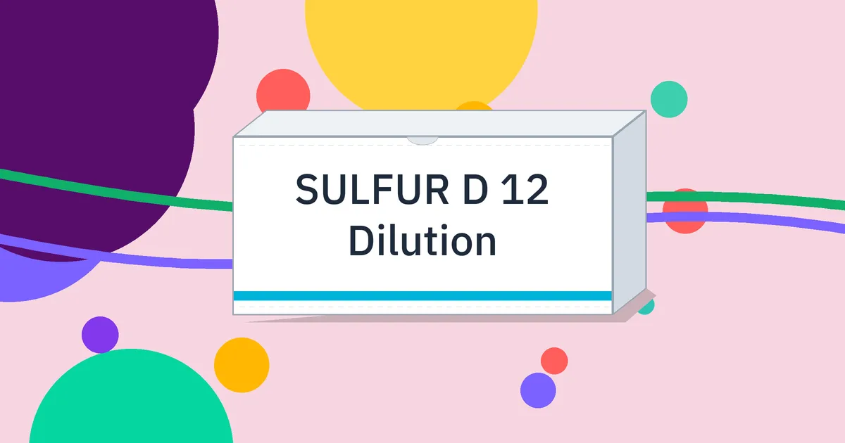 Symbolbild: Packung mit der Aufschrift SULFUR D 12 Dilution (PZN 02106814) – Verfügbarkeit und Bezug in Apotheken in Frankfurt am Main
