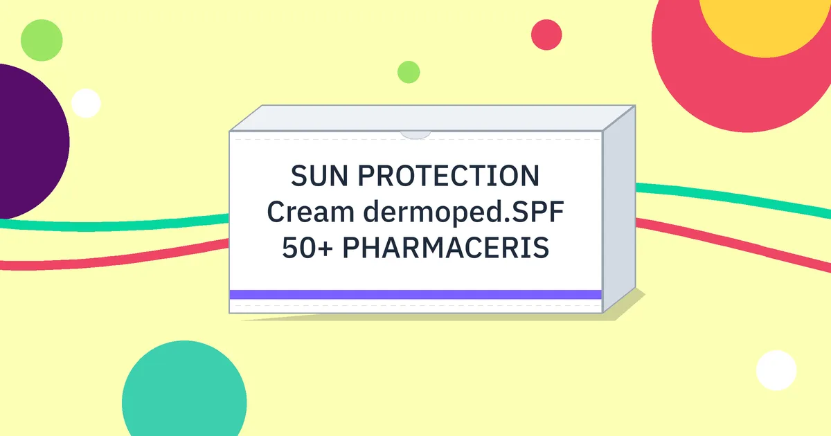 Symbolbild: Packung mit der Aufschrift SUN PROTECTION Cream dermoped.SPF 50+ PHARMACERIS (PZN 16391020) – Verfügbarkeit und Bezug in Apotheken in Frankfurt am Main