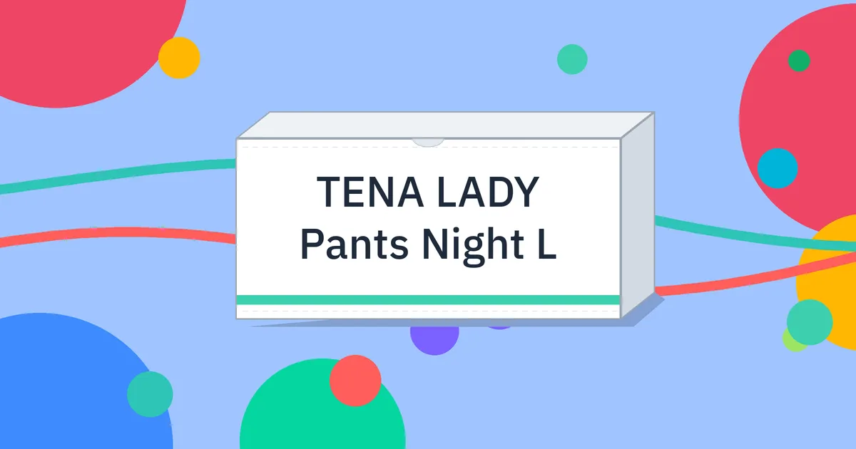 Symbolbild: Packung mit der Aufschrift TENA LADY Pants Night L (PZN 11523712) – Verfügbarkeit und Bezug in Apotheken in Frankfurt am Main