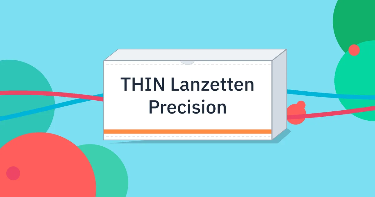 Symbolbild: Packung mit der Aufschrift THIN Lanzetten Precision (PZN 09251459) – Verfügbarkeit und Bezug in Apotheken in Frankfurt am Main