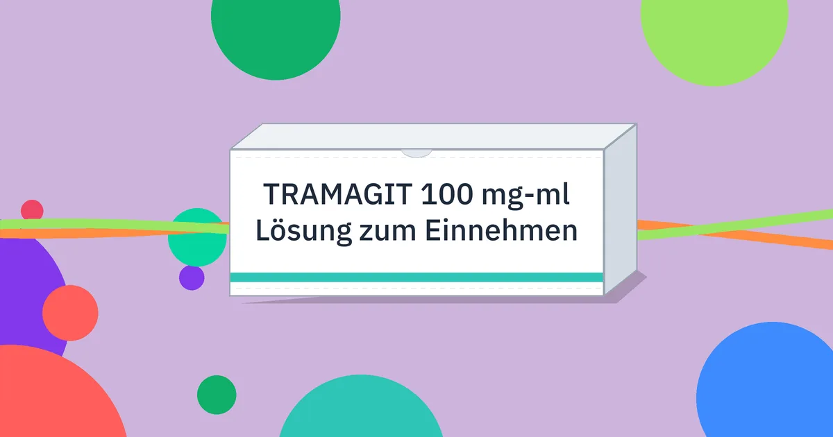 Symbolbild: Packung mit der Aufschrift TRAMAGIT 100 mg-ml Lösung zum Einnehmen (PZN 11230832) – Verfügbarkeit und Bezug in Apotheken in Frankfurt am Main