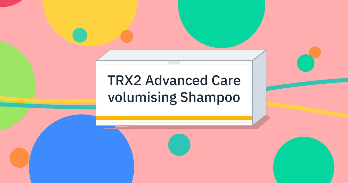 Symbolbild: Packung mit der Aufschrift TRX2 Advanced Care volumising Shampoo (PZN 12672147) – Verfügbarkeit und Bezug in Apotheken in Frankfurt am Main