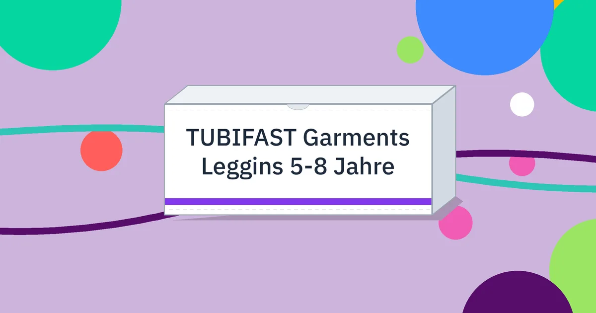 Symbolbild: Packung mit der Aufschrift TUBIFAST Garments Leggins 5-8 Jahre (PZN 13748154) – Verfügbarkeit und Bezug in Apotheken in Frankfurt am Main