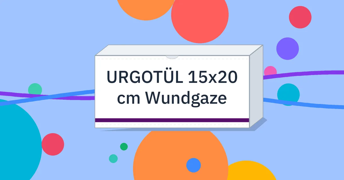 Symbolbild: Packung mit der Aufschrift URGOTÜL 15x20 cm Wundgaze (PZN 01303010) – Verfügbarkeit und Bezug in Apotheken in Frankfurt am Main