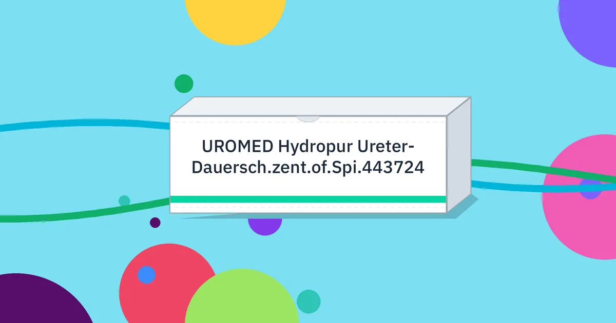 Symbolbild: Packung mit der Aufschrift UROMED Hydropur Ureter-Dauersch.zent.of.Spi.443724 (PZN 11372006) – Verfügbarkeit und Bezug in Apotheken in Frankfurt am Main