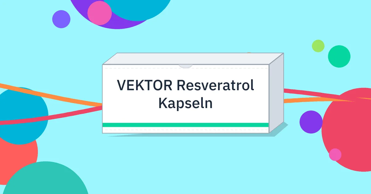 Symbolbild: Packung mit der Aufschrift VEKTOR Resveratrol Kapseln (PZN 06565594) – Verfügbarkeit und Bezug in Apotheken in Frankfurt am Main
