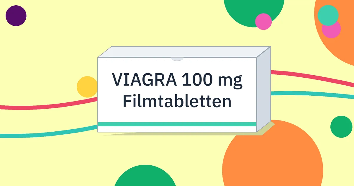 Symbolbild: Packung mit der Aufschrift VIAGRA 100 mg Filmtabletten (PZN 00942854) – Verfügbarkeit und Bezug in Apotheken in Frankfurt am Main