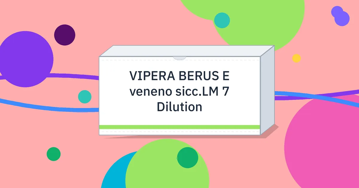 Symbolbild: Packung mit der Aufschrift VIPERA BERUS E veneno sicc.LM 7 Dilution (PZN 13276933) – Verfügbarkeit und Bezug in Apotheken in Frankfurt am Main