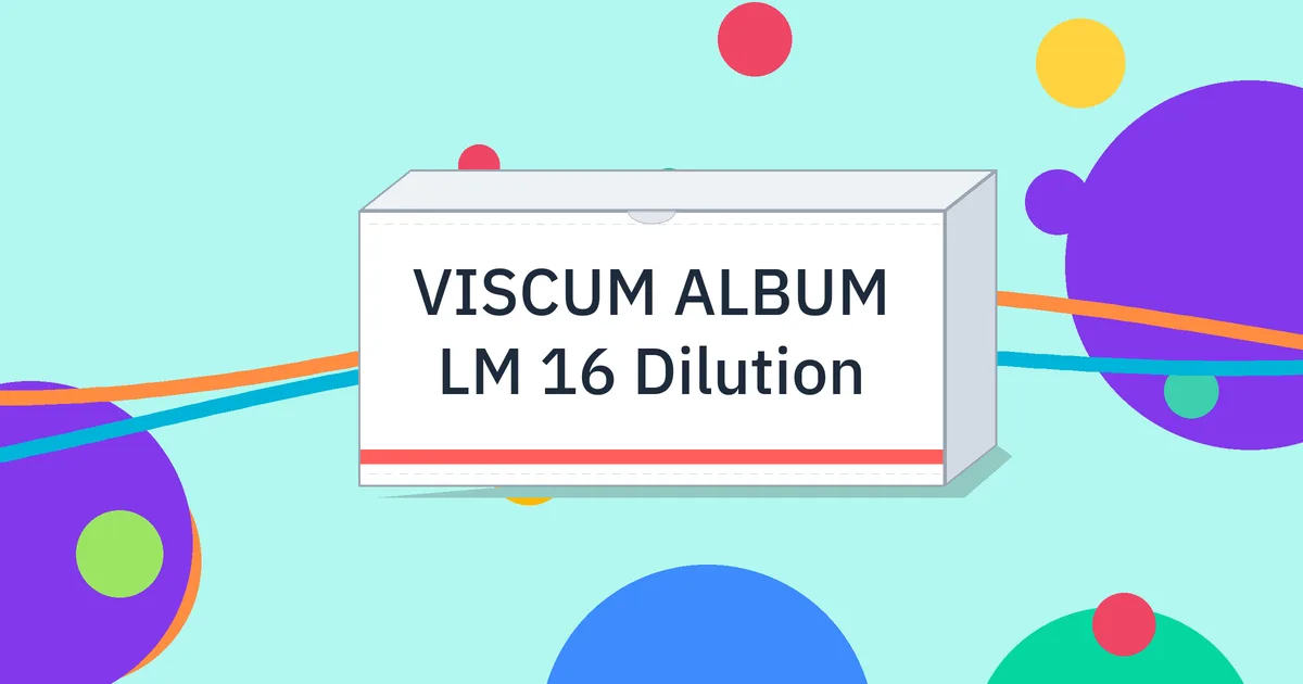 Symbolbild: Packung mit der Aufschrift VISCUM ALBUM LM 16 Dilution (PZN 13277944) – Verfügbarkeit und Bezug in Apotheken in Frankfurt am Main