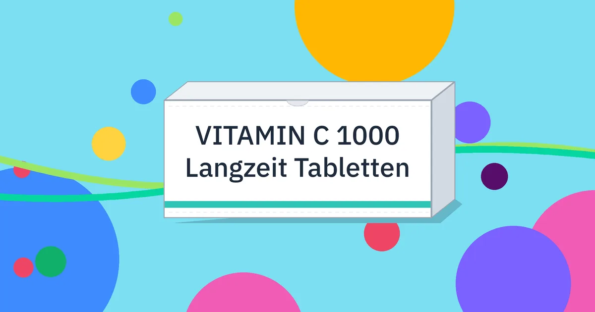 Symbolbild: Packung mit der Aufschrift VITAMIN C 1000 Langzeit Tabletten (PZN 10063295) – Verfügbarkeit und Bezug in Apotheken in Frankfurt am Main