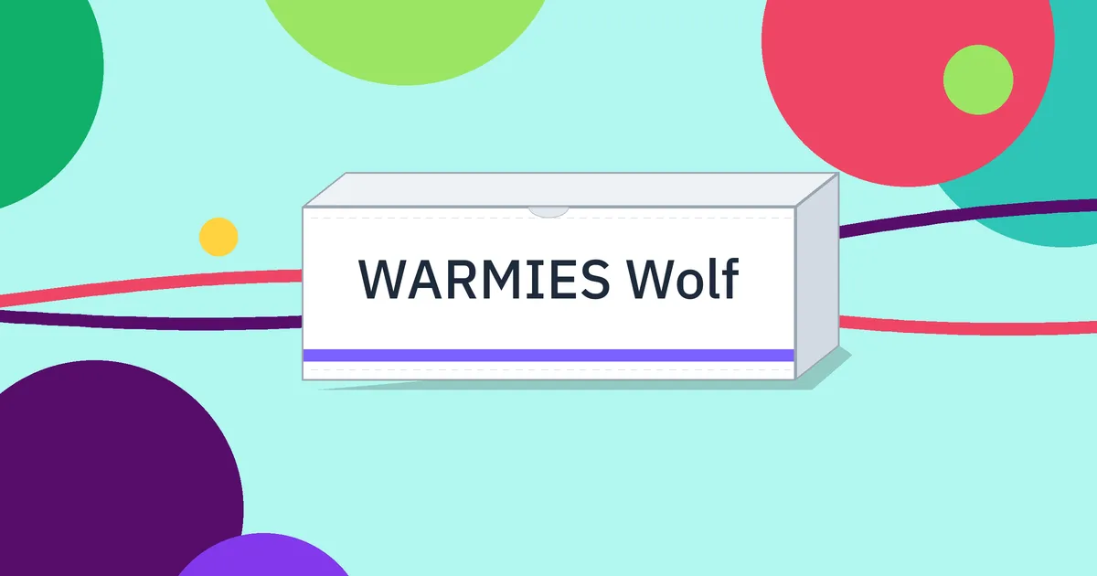 Symbolbild: Packung mit der Aufschrift WARMIES Wolf (PZN 18496875) – Verfügbarkeit und Bezug in Apotheken in Frankfurt am Main