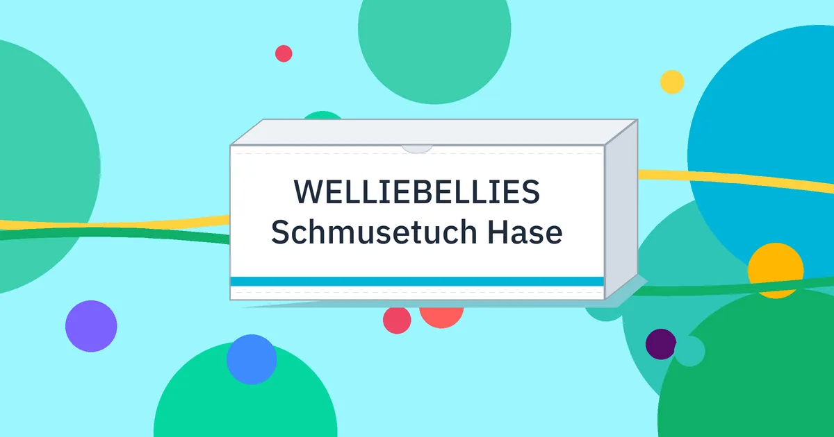 Symbolbild: Packung mit der Aufschrift WELLIEBELLIES Schmusetuch Hase (PZN 18004263) – Verfügbarkeit und Bezug in Apotheken in Frankfurt am Main