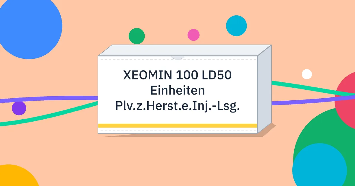 Symbolbild: Packung mit der Aufschrift XEOMIN 100 LD50 Einheiten Plv.z.Herst.e.Inj.-Lsg. (PZN 17981551) – Verfügbarkeit und Bezug in Apotheken in Frankfurt am Main
