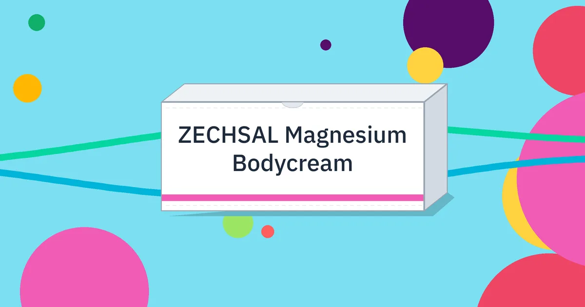 Symbolbild: Packung mit der Aufschrift ZECHSAL Magnesium Bodycream (PZN 16235805) – Verfügbarkeit und Bezug in Apotheken in Frankfurt am Main