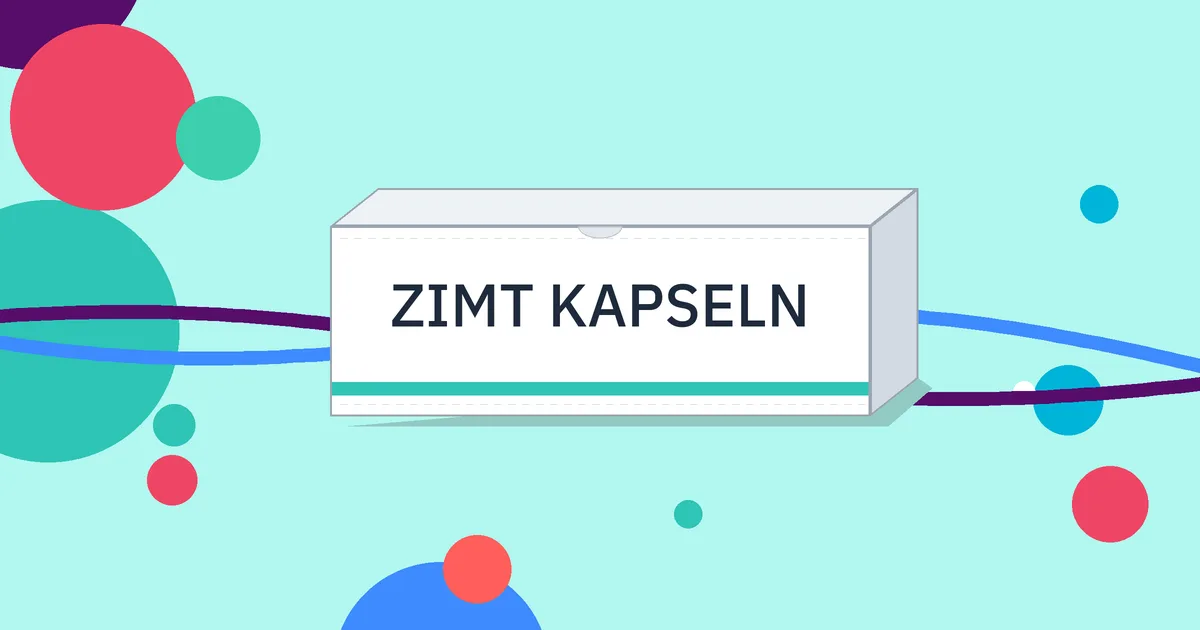 Symbolbild: Packung mit der Aufschrift ZIMT KAPSELN (PZN 04909718) – Verfügbarkeit und Bezug in Apotheken in Frankfurt am Main