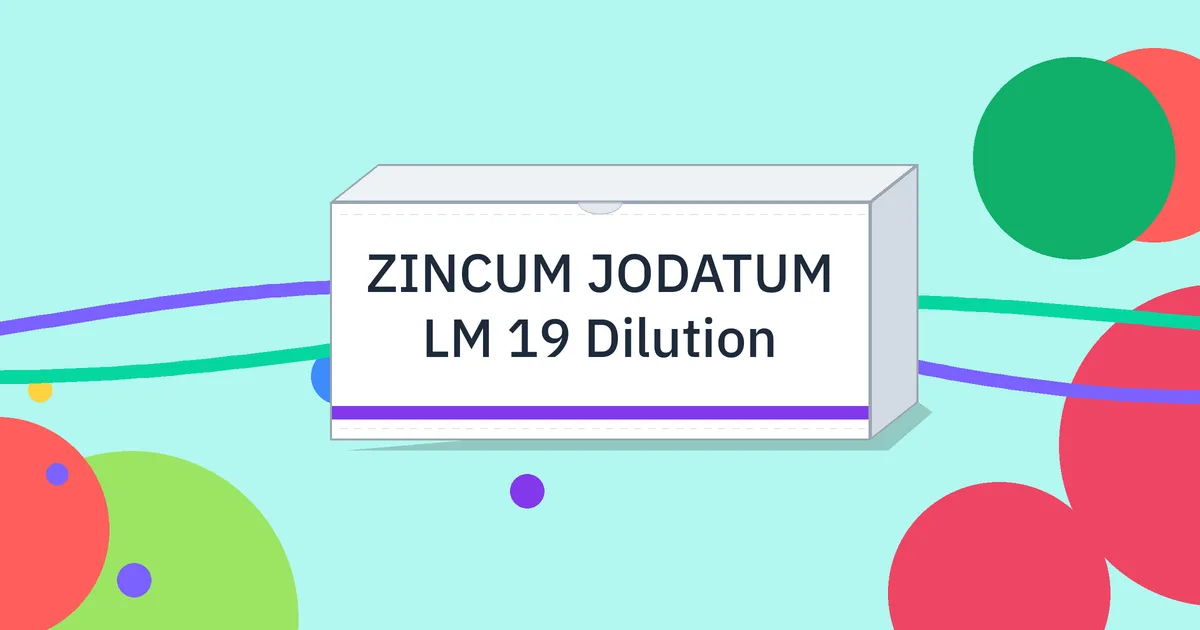 Symbolbild: Packung mit der Aufschrift ZINCUM JODATUM LM 19 Dilution (PZN 13294196) – Verfügbarkeit und Bezug in Apotheken in Frankfurt am Main