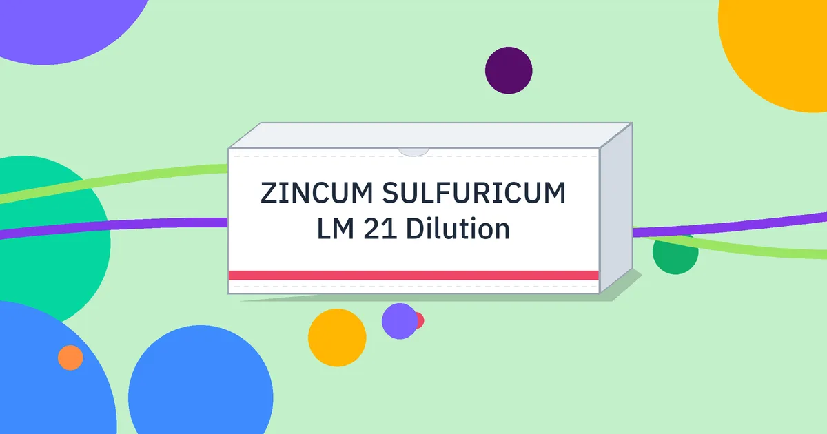 Symbolbild: Packung mit der Aufschrift ZINCUM SULFURICUM LM 21 Dilution (PZN 13300287) – Verfügbarkeit und Bezug in Apotheken in Frankfurt am Main