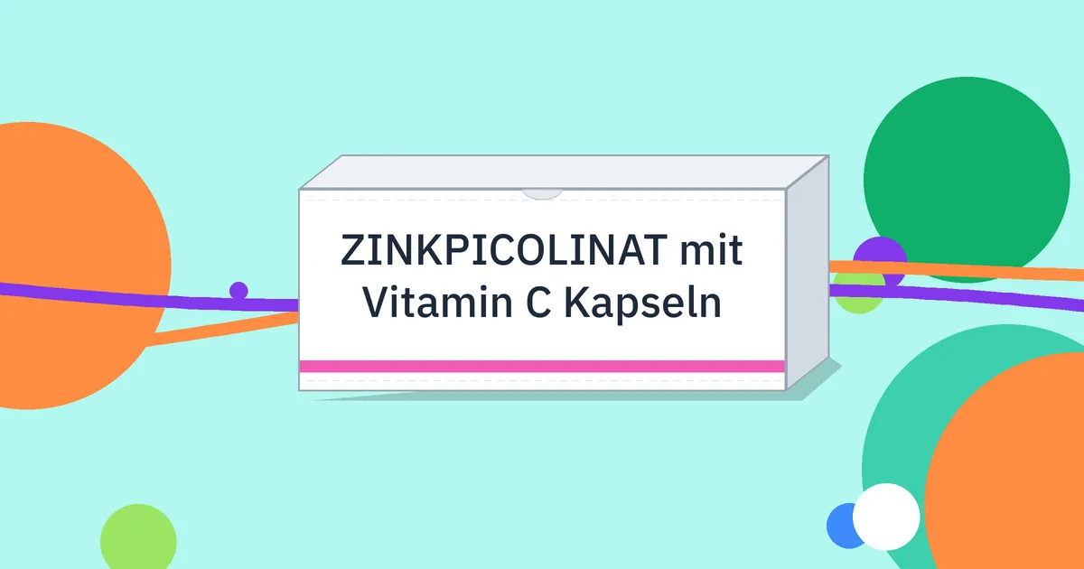Symbolbild: Packung mit der Aufschrift ZINKPICOLINAT mit Vitamin C Kapseln (PZN 14307802) – Verfügbarkeit und Bezug in Apotheken in Frankfurt am Main