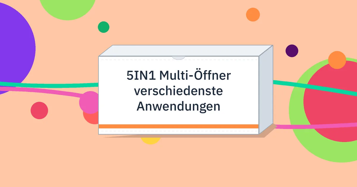 Symbolbild: Packung mit der Aufschrift 5IN1 Multi-Öffner verschiedenste Anwendungen (PZN 17277987) – Verfügbarkeit und Bezug in Apotheken in Frankfurt am Main