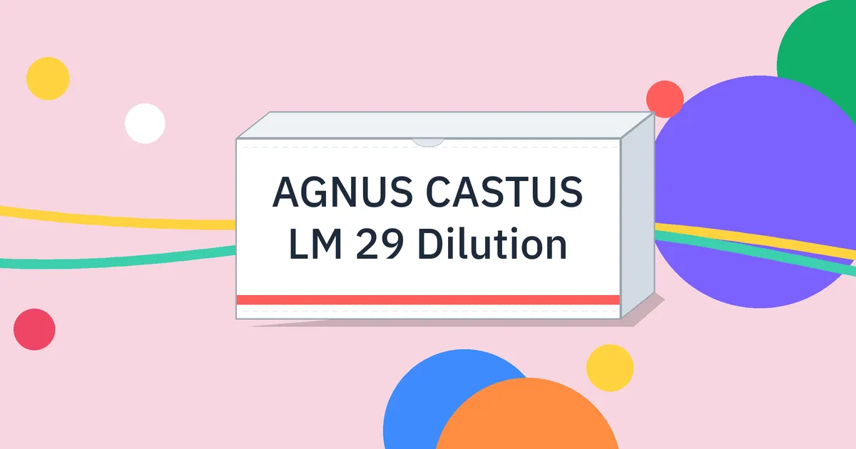 Symbolbild: Packung mit der Aufschrift AGNUS CASTUS LM 29 Dilution (PZN 13305497) – Verfügbarkeit und Bezug in Apotheken in Frankfurt am Main