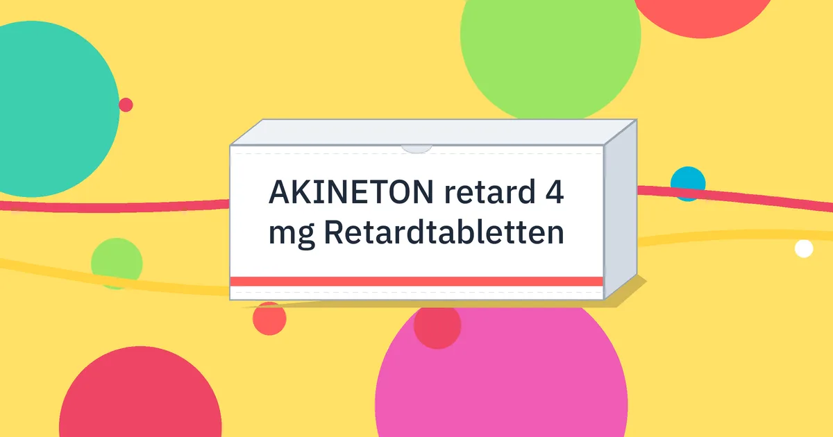 Symbolbild: Packung mit der Aufschrift AKINETON retard 4 mg Retardtabletten (PZN 02033096) – Verfügbarkeit und Bezug in Apotheken in Frankfurt am Main