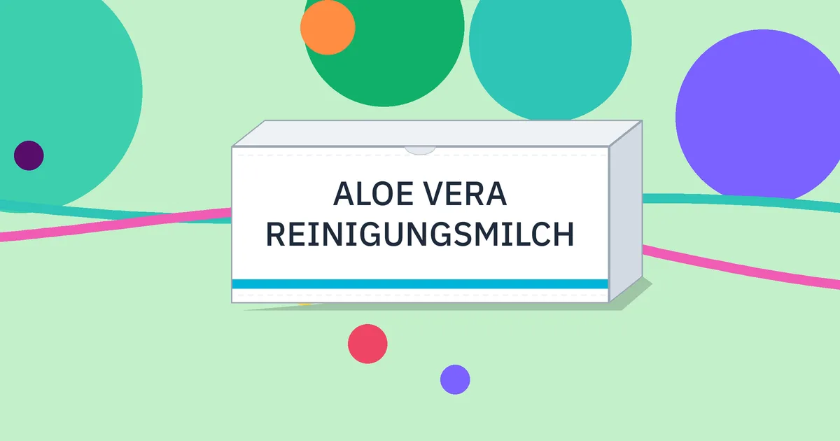 Symbolbild: Packung mit der Aufschrift ALOE VERA REINIGUNGSMILCH (PZN 10393182) – Verfügbarkeit und Bezug in Apotheken in Frankfurt am Main
