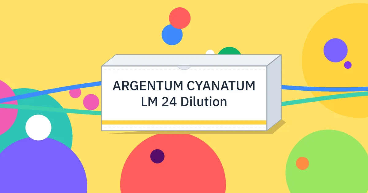 Symbolbild: Packung mit der Aufschrift ARGENTUM CYANATUM LM 24 Dilution (PZN 13390681) – Verfügbarkeit und Bezug in Apotheken in Frankfurt am Main