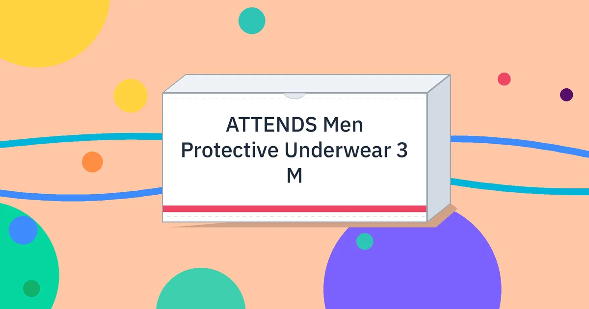 Symbolbild: Packung mit der Aufschrift ATTENDS Men Protective Underwear 3 M (PZN 18244553) – Verfügbarkeit und Bezug in Apotheken in Frankfurt am Main