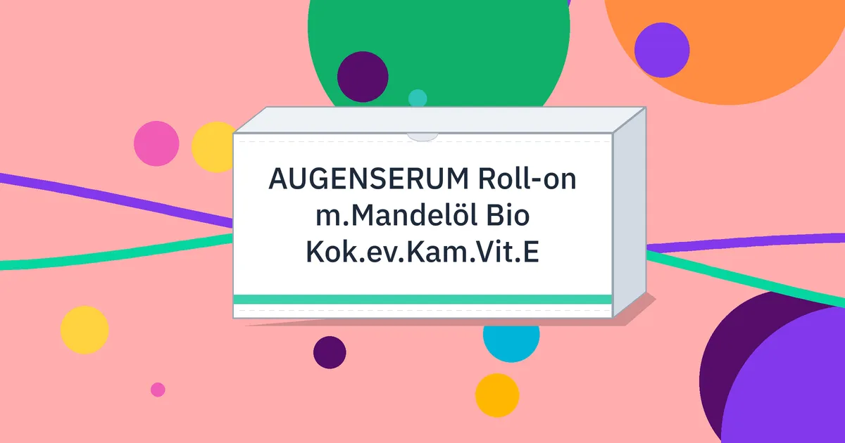 Symbolbild: Packung mit der Aufschrift AUGENSERUM Roll-on m.Mandelöl Bio Kok.ev.Kam.Vit.E (PZN 17951478) – Verfügbarkeit und Bezug in Apotheken in Frankfurt am Main