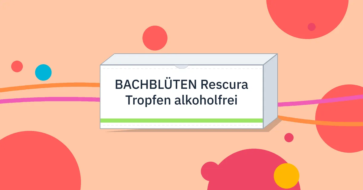 Symbolbild: Packung mit der Aufschrift BACHBLÜTEN Rescura Tropfen alkoholfrei (PZN 20310352) – Verfügbarkeit und Bezug in Apotheken in Frankfurt am Main