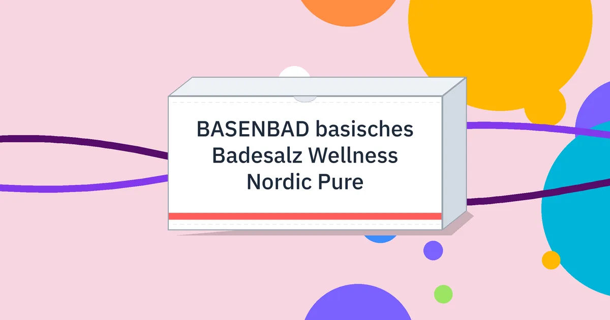 Symbolbild: Packung mit der Aufschrift BASENBAD basisches Badesalz Wellness Nordic Pure (PZN 20094948) – Verfügbarkeit und Bezug in Apotheken in Frankfurt am Main