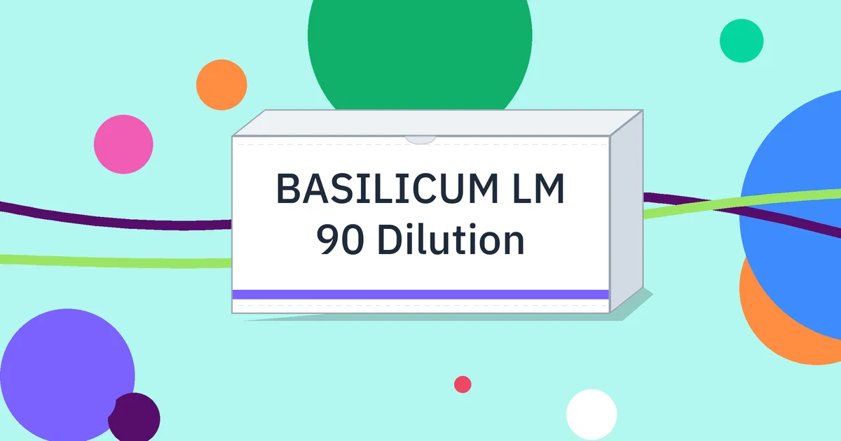 Symbolbild: Packung mit der Aufschrift BASILICUM LM 90 Dilution (PZN 12791001) – Verfügbarkeit und Bezug in Apotheken in Frankfurt am Main