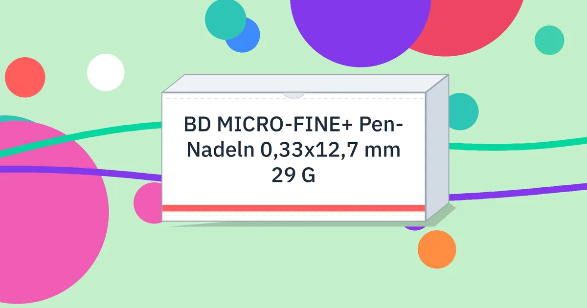 Symbolbild: Packung mit der Aufschrift BD MICRO-FINE+ Pen-Nadeln 0,33x12,7 mm 29 G (PZN 13623895) – Verfügbarkeit und Bezug in Apotheken in Frankfurt am Main