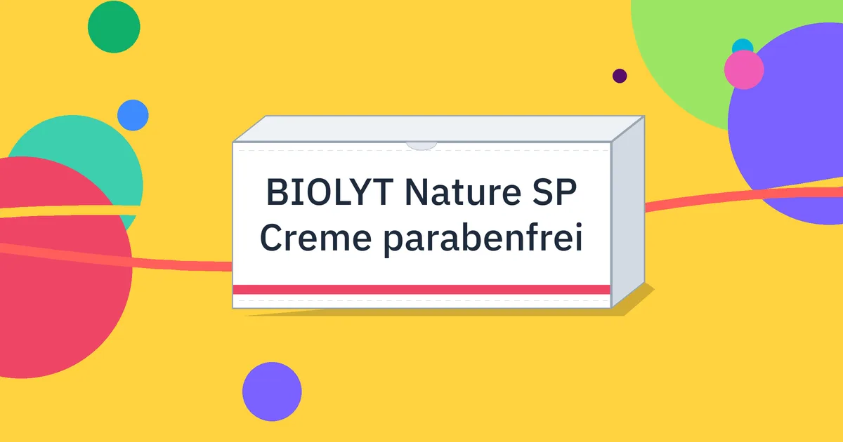 Symbolbild: Packung mit der Aufschrift BIOLYT Nature SP Creme parabenfrei (PZN 01263701) – Verfügbarkeit und Bezug in Apotheken in Frankfurt am Main