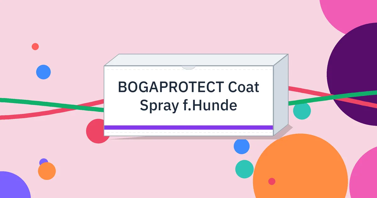 Symbolbild: Packung mit der Aufschrift BOGAPROTECT Coat Spray f.Hunde (PZN 15416350) – Verfügbarkeit und Bezug in Apotheken in Frankfurt am Main