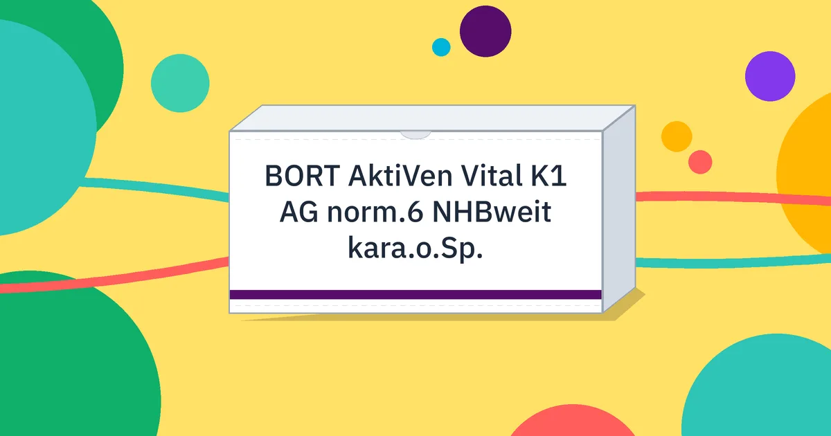 Symbolbild: Packung mit der Aufschrift BORT AktiVen Vital K1 AG norm.6 NHBweit kara.o.Sp. (PZN 13735045) – Verfügbarkeit und Bezug in Apotheken in Frankfurt am Main