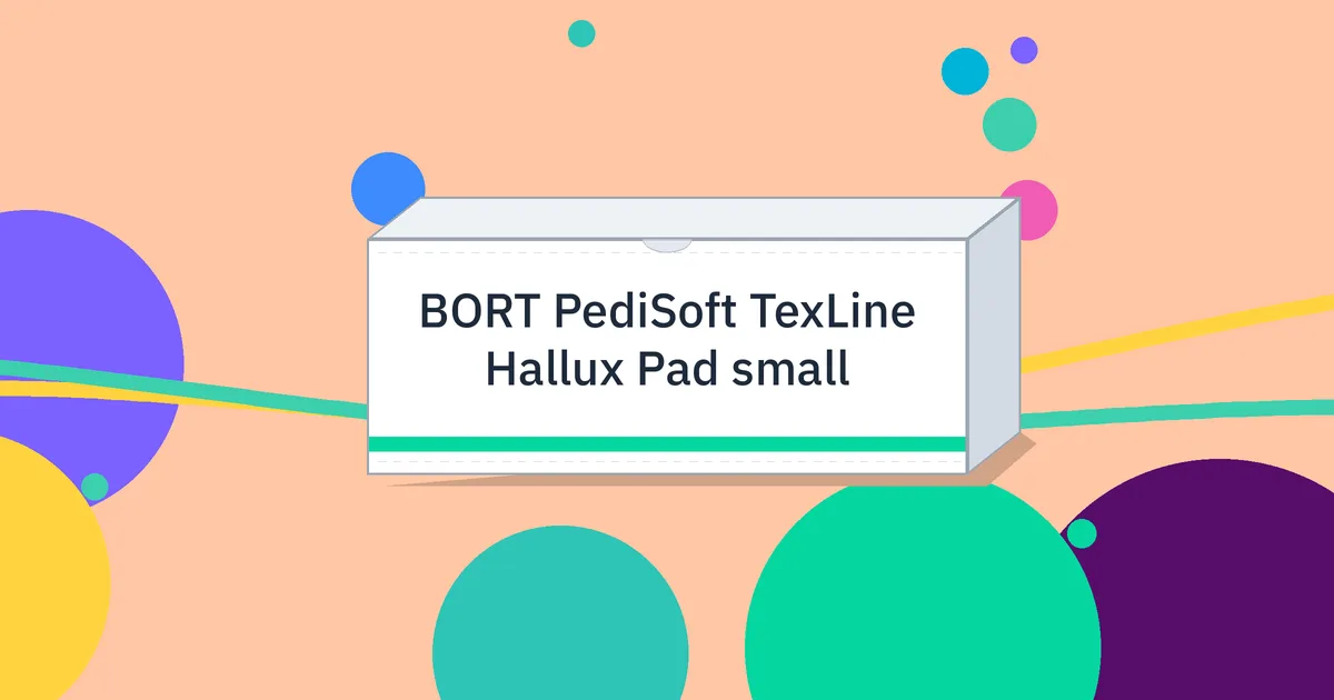 Symbolbild: Packung mit der Aufschrift BORT PediSoft TexLine Hallux Pad small (PZN 04637970) – Verfügbarkeit und Bezug in Apotheken in Frankfurt am Main