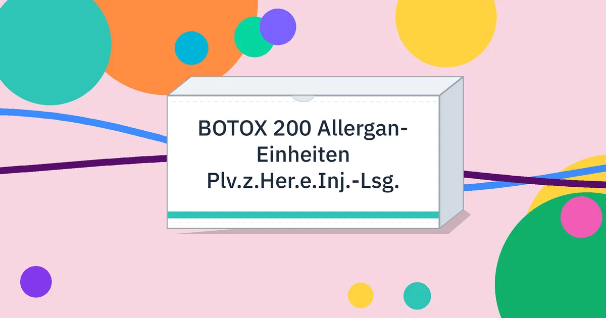 Symbolbild: Packung mit der Aufschrift BOTOX 200 Allergan-Einheiten Plv.z.Her.e.Inj.-Lsg. (PZN 06614938) – Verfügbarkeit und Bezug in Apotheken in Frankfurt am Main