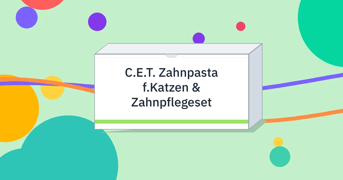Symbolbild: Packung mit der Aufschrift C.E.T. Zahnpasta f.Katzen & Zahnpflegeset (PZN 16608910) – Verfügbarkeit und Bezug in Apotheken in Frankfurt am Main