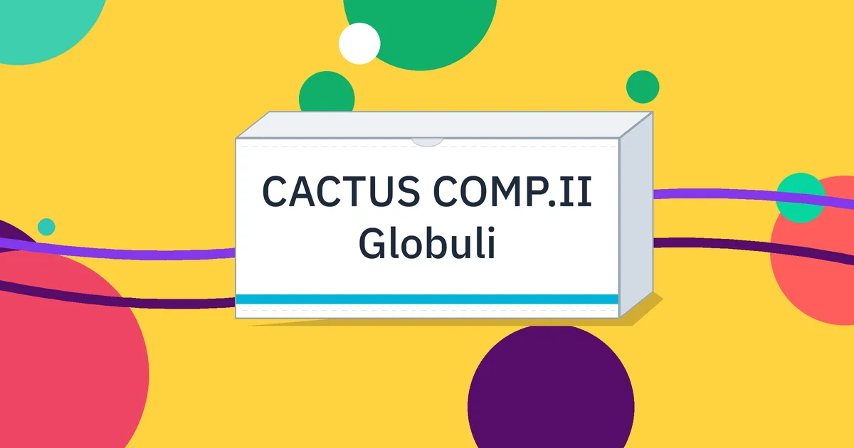 Symbolbild: Packung mit der Aufschrift CACTUS COMP.II Globuli (PZN 08784745) – Verfügbarkeit und Bezug in Apotheken in Frankfurt am Main