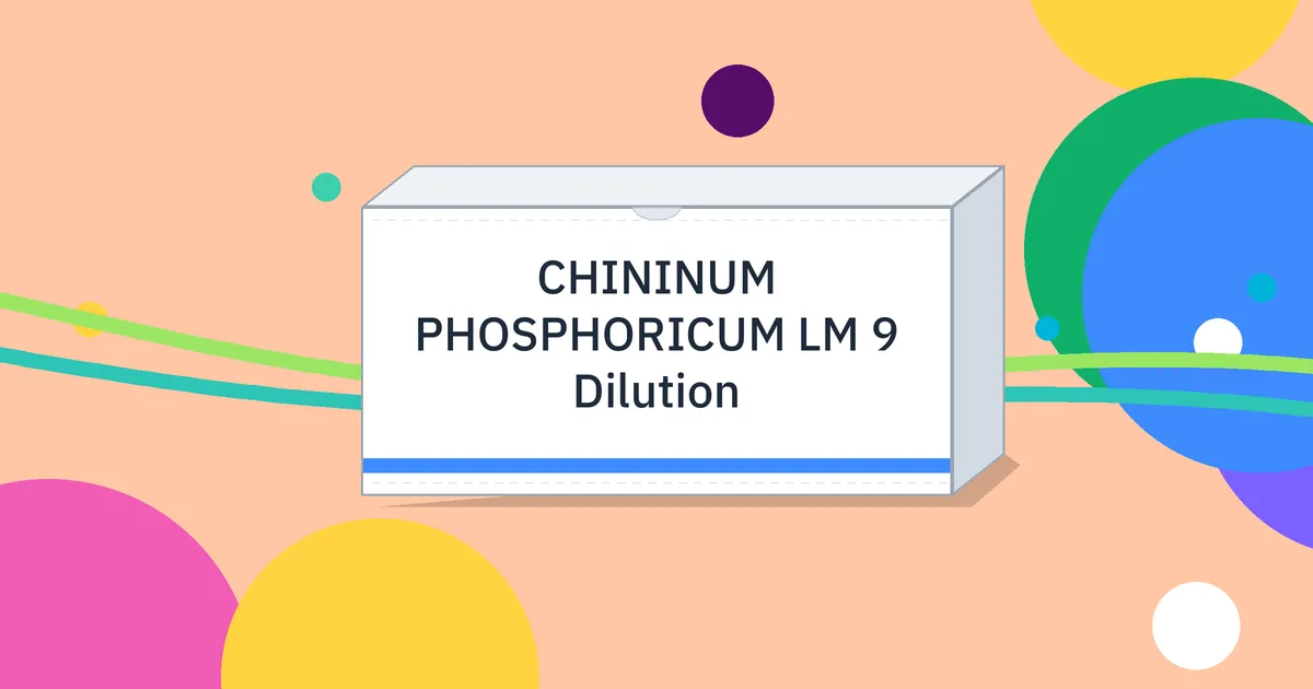 Symbolbild: Packung mit der Aufschrift CHININUM PHOSPHORICUM LM 9 Dilution (PZN 15867041) – Verfügbarkeit und Bezug in Apotheken in Frankfurt am Main