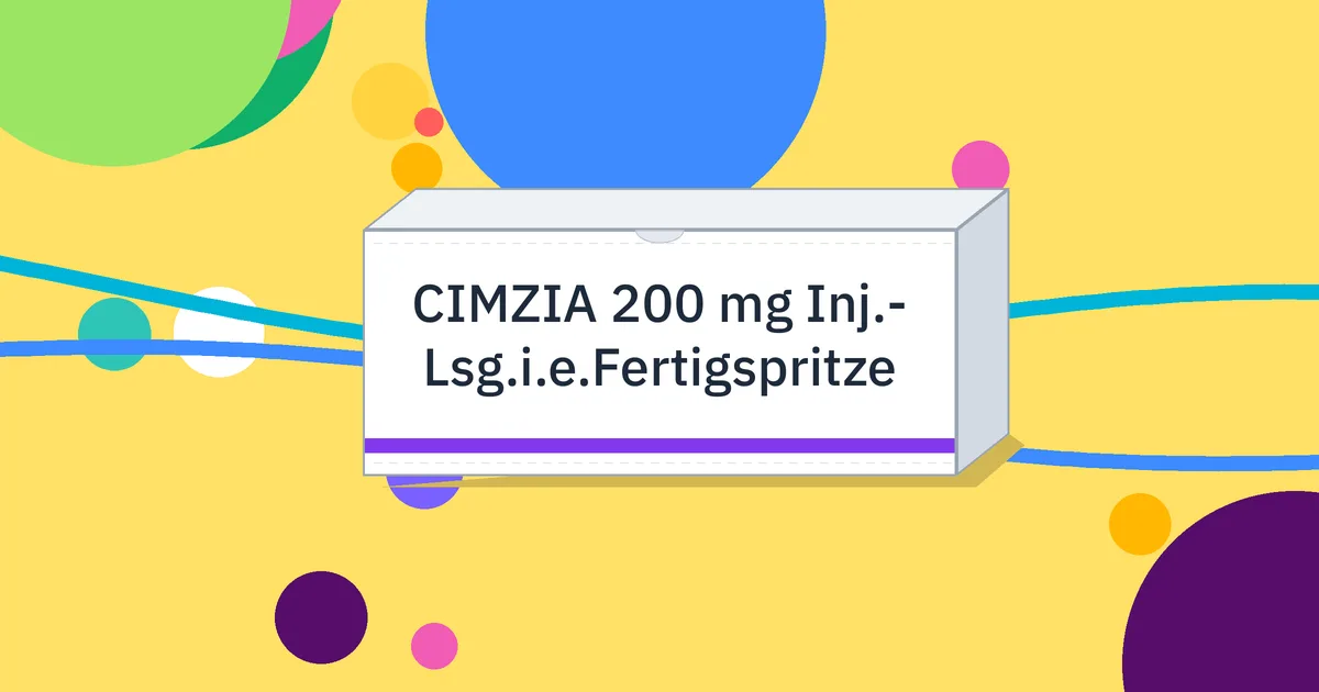 Symbolbild: Packung mit der Aufschrift CIMZIA 200 mg Inj.-Lsg.i.e.Fertigspritze (PZN 10709053) – Verfügbarkeit und Bezug in Apotheken in Frankfurt am Main