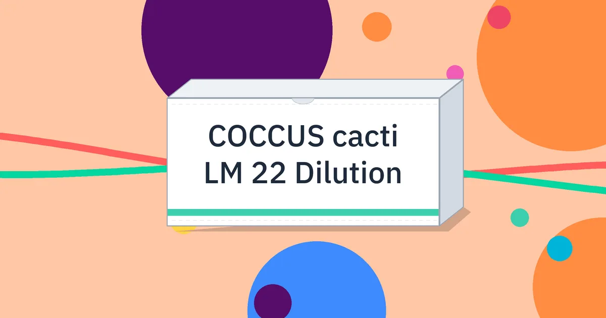 Symbolbild: Packung mit der Aufschrift COCCUS cacti LM 22 Dilution (PZN 12829169) – Verfügbarkeit und Bezug in Apotheken in Frankfurt am Main